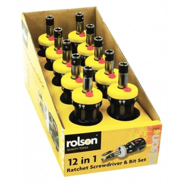 rolson 12 in 1 Stubby Ratchet Set 11209 | Camping and General