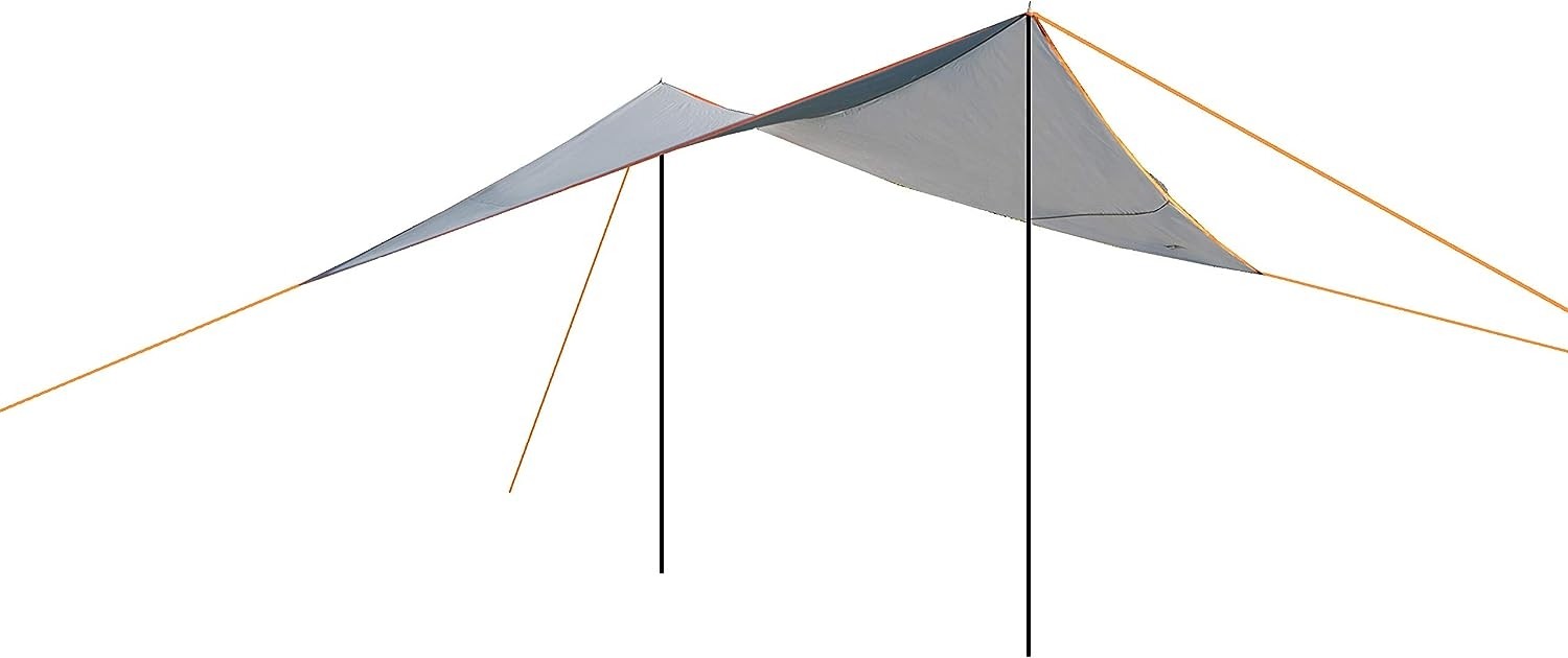 Portal Outdoor Orange/Silver Mesa Tarp Awning 3.5mx3.5m PT-TN-MESA-OR ...