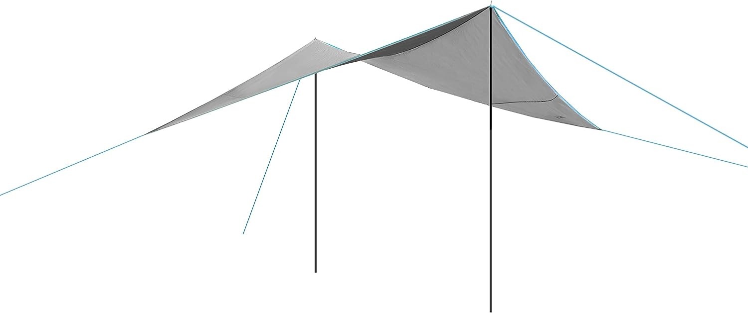 Portal Outdoor Blue/Silver Mesa Tarp Awning 3.5mx3.5m PT-TN-MESA-BL ...