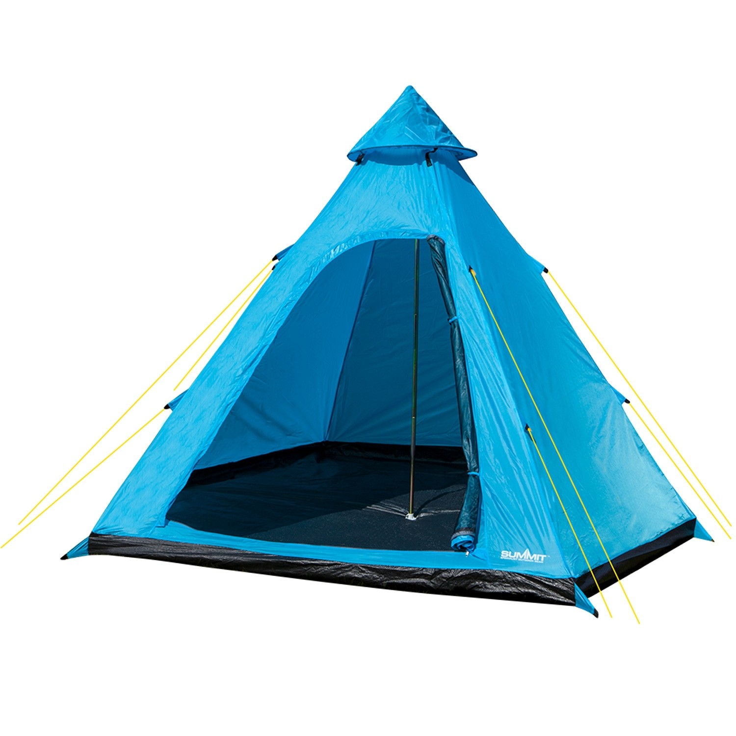 Summit Camping Festival 4 Person Hydrahalt Tipi Tent - BLUE 571046B ...