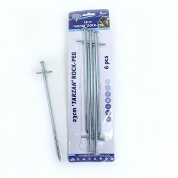 Blue Diamond 23cm Tarzan Rock Pegs (6) | Camping and General