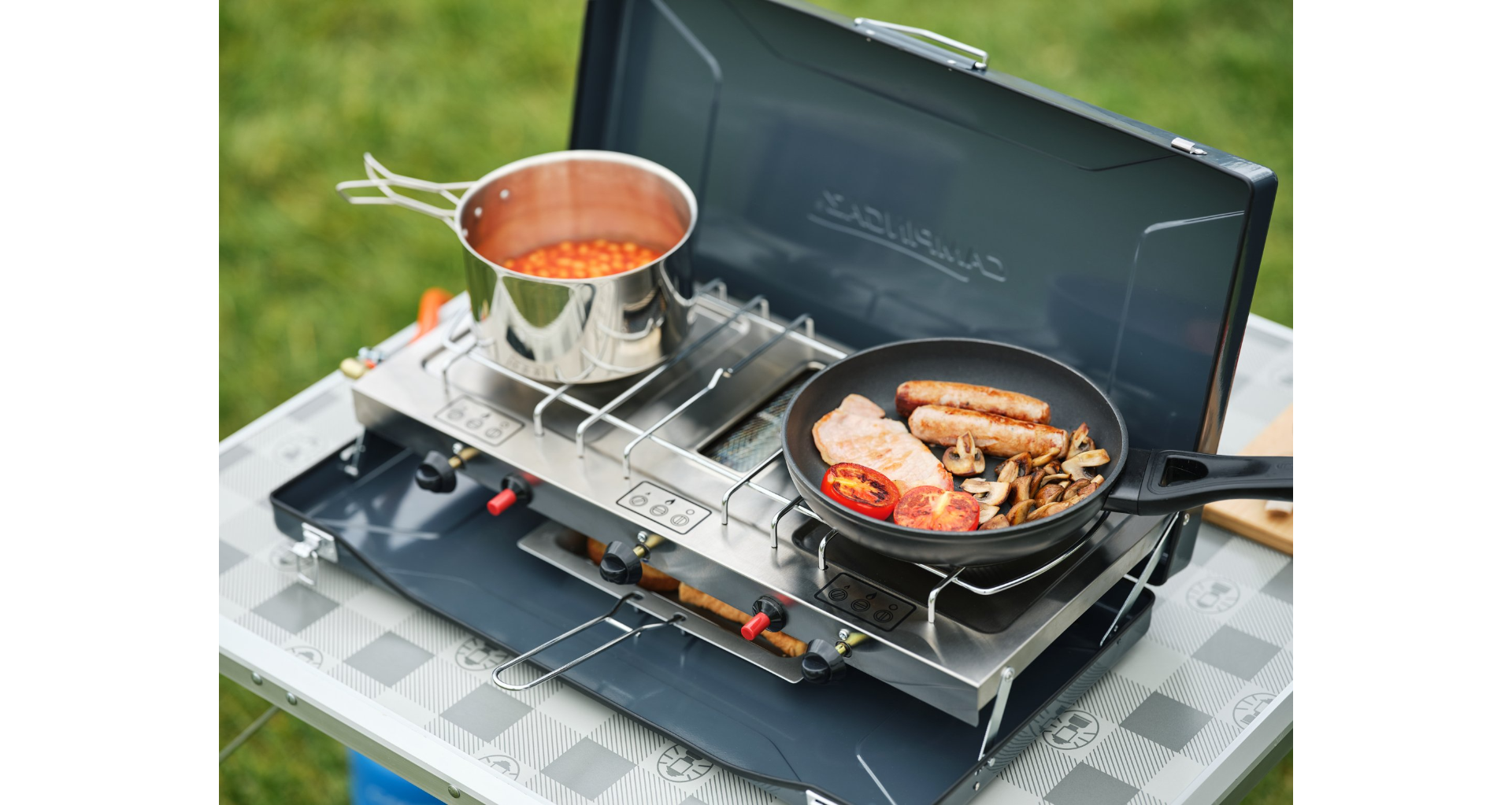 Campingaz Camping Chef DLX Stainless Infrared Gas Stove 2176950 ...