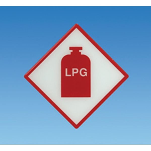 PLS Self Adhesive TUFFLEX LPG Sticker LPG11 | Camping and General
