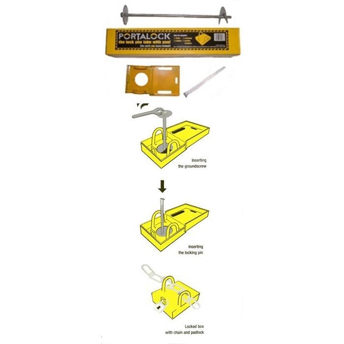 Portalock Security Ground Lock EASTER SPECIAL | Camping and General